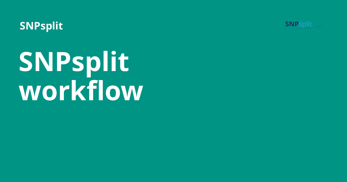 SNPsplit workflow - SNPsplit